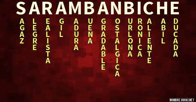 Qué significa sarambanbiche