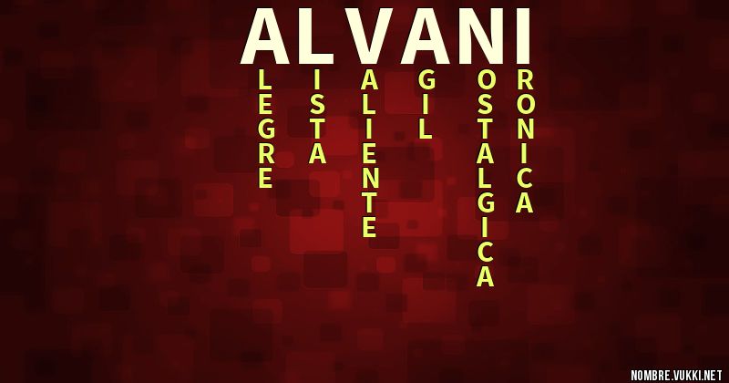 Qué significa alvani