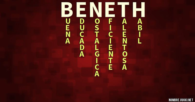 Qué significa beneth