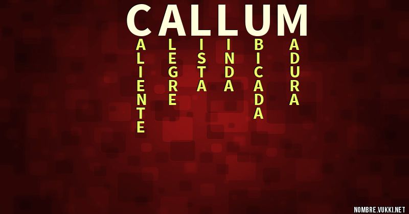 Qué significa callum