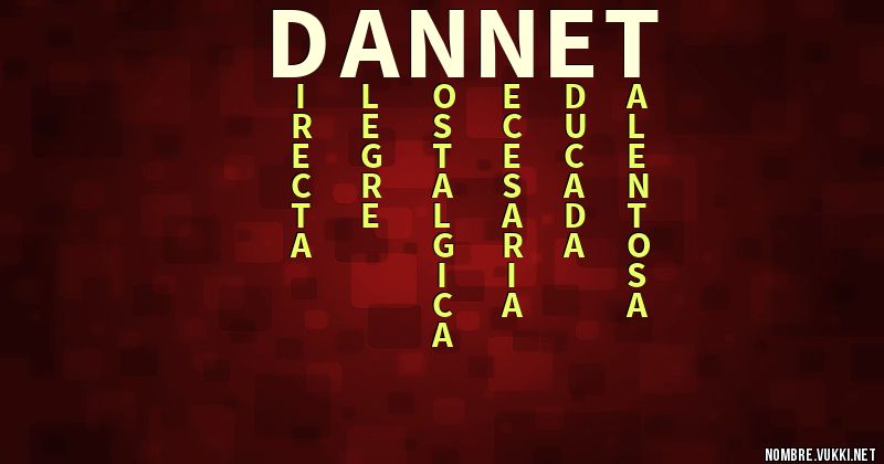 Qué significa dannet