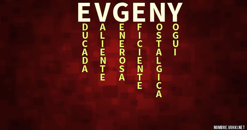 Qué significa evgeny