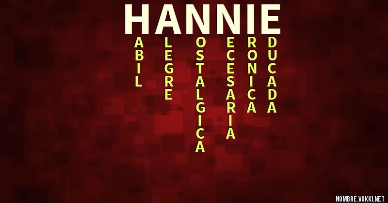 Qué significa hannie