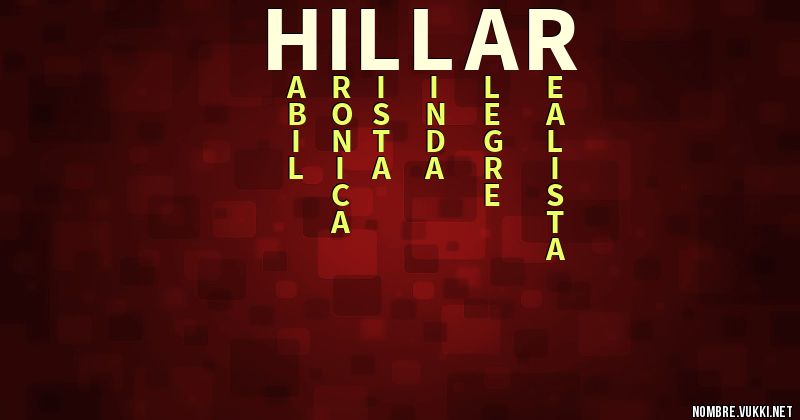 Qué significa hillar