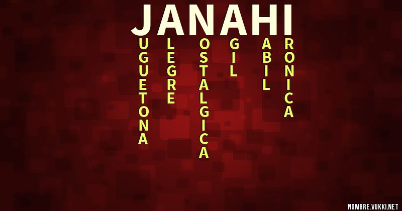Qué significa janahi