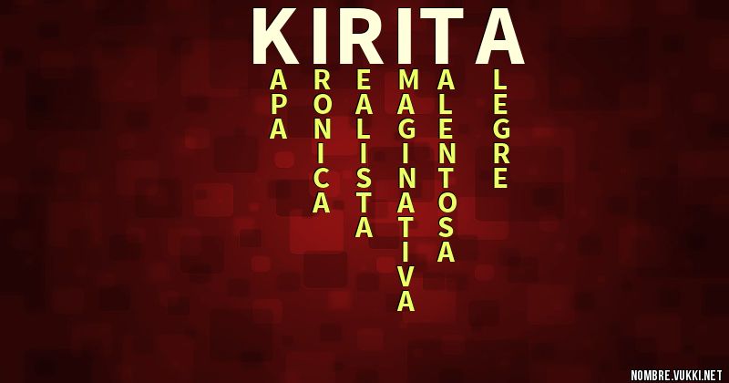 Qué significa kirita