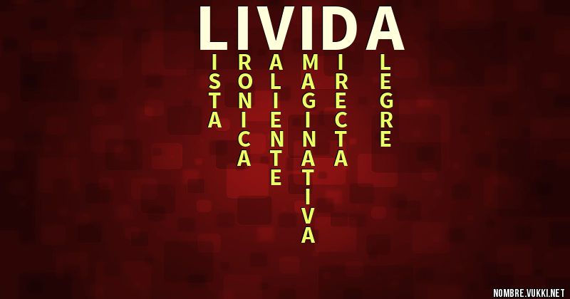 Qué significa lívida