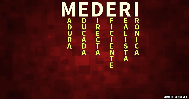 Qué significa mederi
