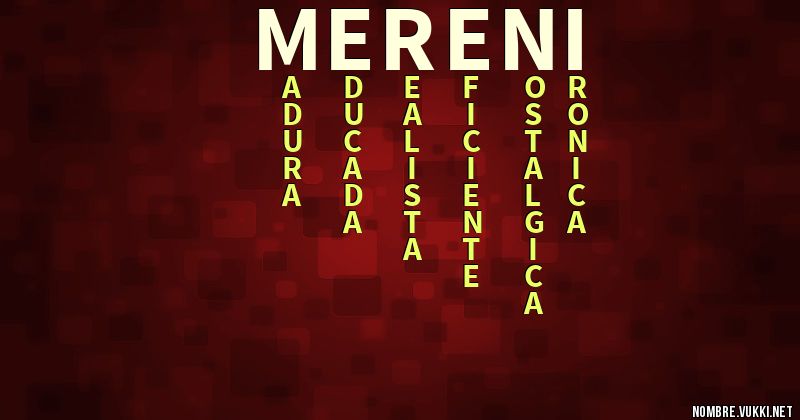 Qué significa mereni