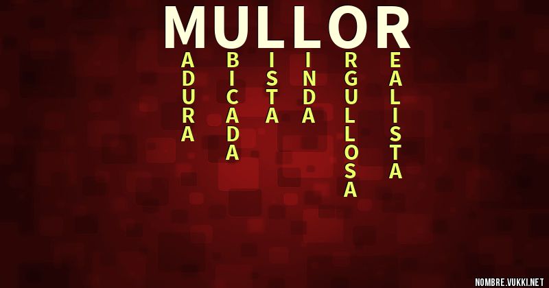 Qué significa mullor