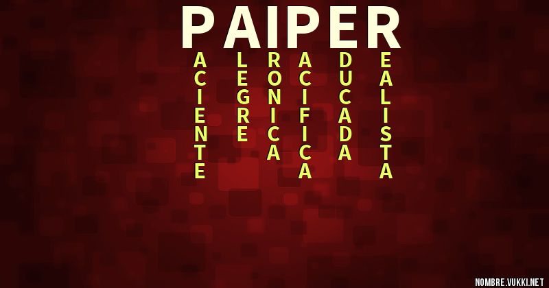 Qué significa paiper