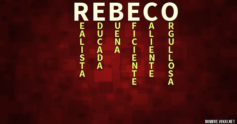 Qué significa rebeco