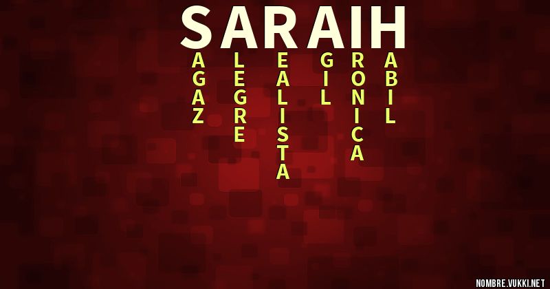 Qué significa saraih
