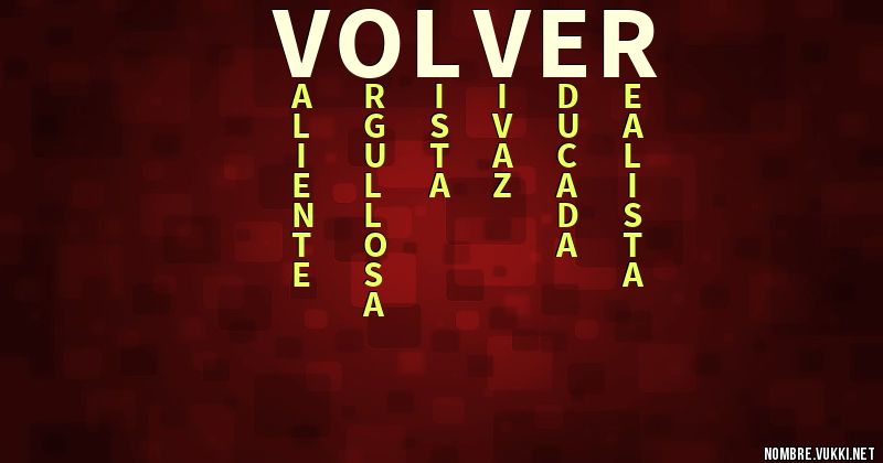 Qué significa volver