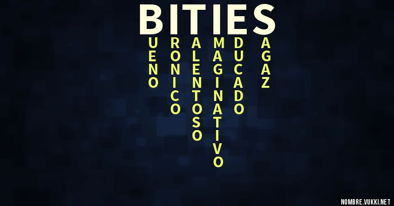 Qué significa bities