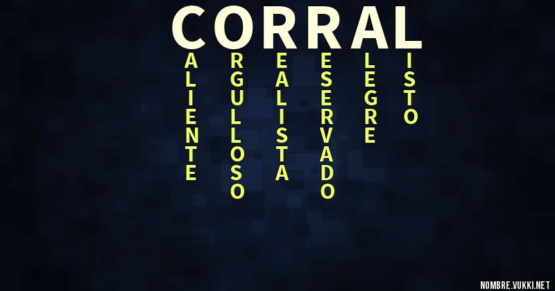 Qué significa corral