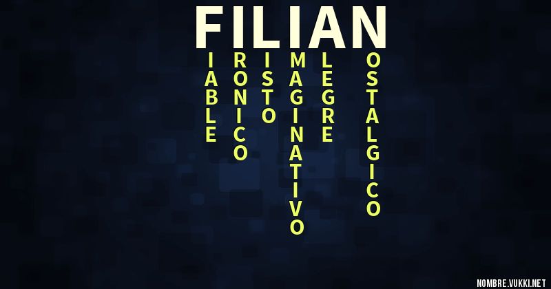 Qué significa filian