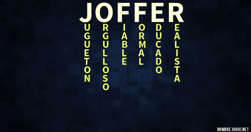 Qué significa joffer