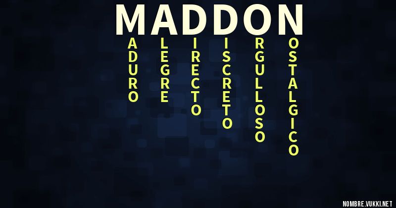 Qué significa maddon