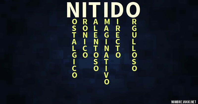 Qué significa nitido
