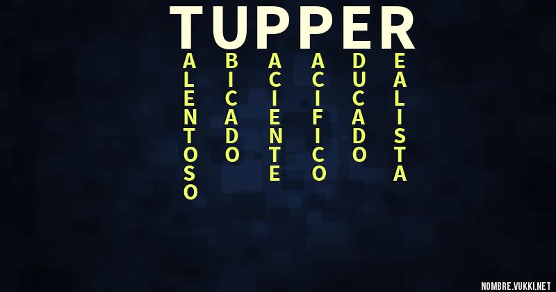 Qué significa tupper