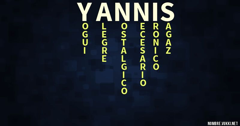 Qué significa yannis
