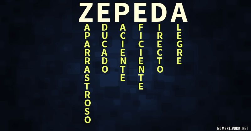 Qué significa zepeda