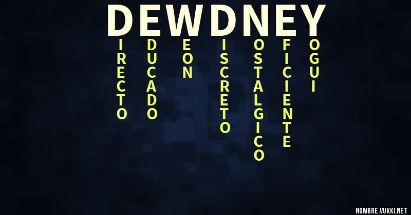 Qué significa dewdney