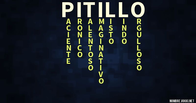 Qué significa pitillo