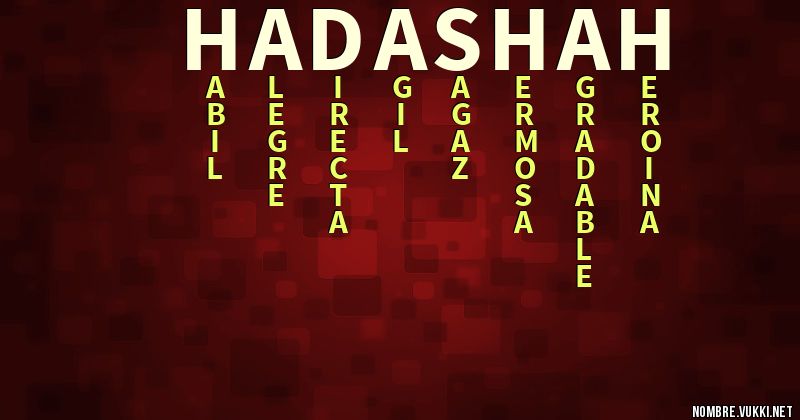 Qué significa hadashah
