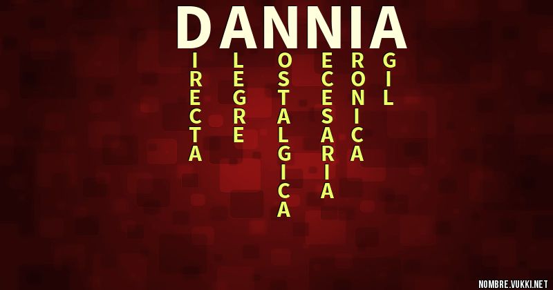 Qué significa dannia