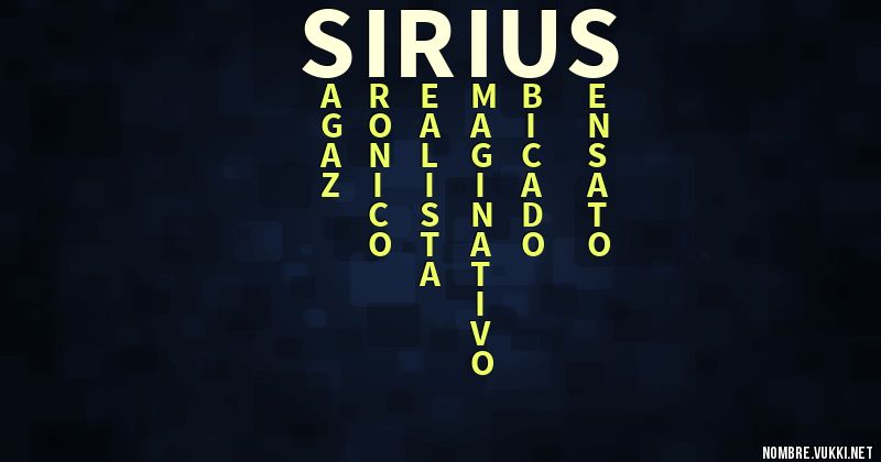 Qué significa sirius