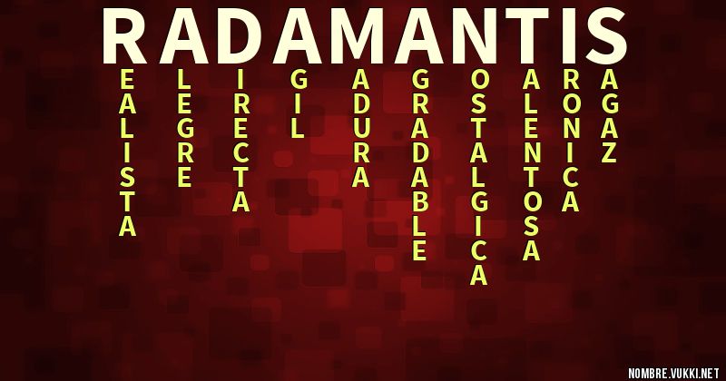 Qué significa radamantis