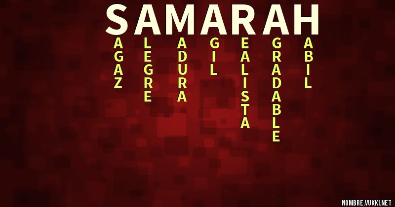 Qué significa samarah