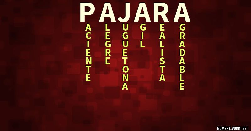 Qué significa pajara