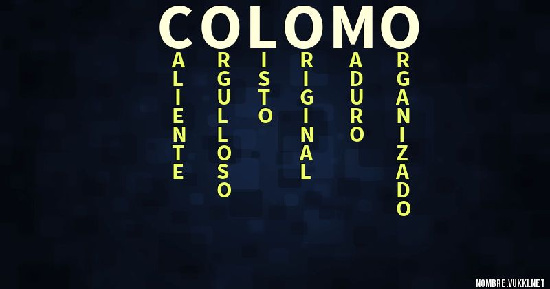 Qué significa colomo