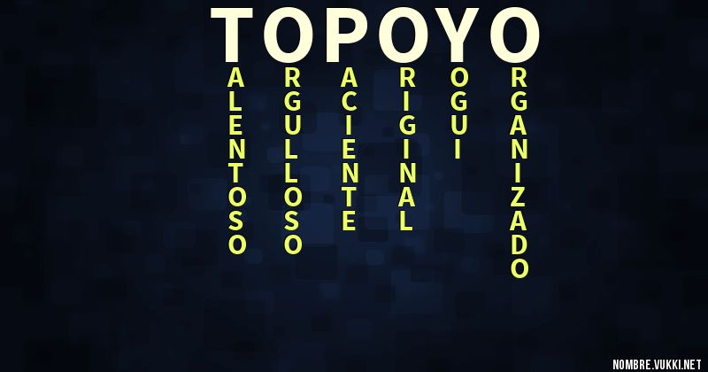 Qué significa topoyo