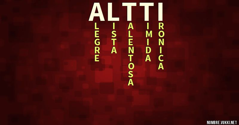 Qué significa altti