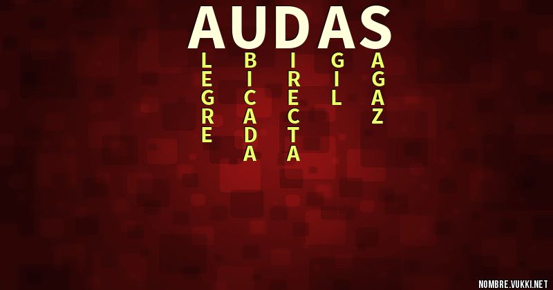 Qué significa audas