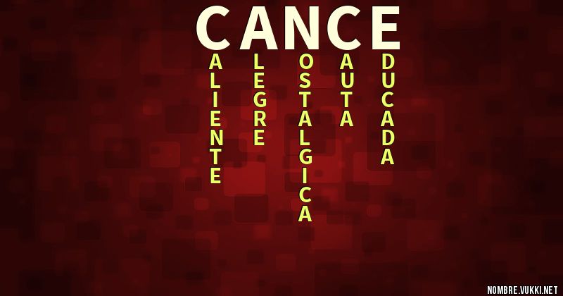 Qué significa cance