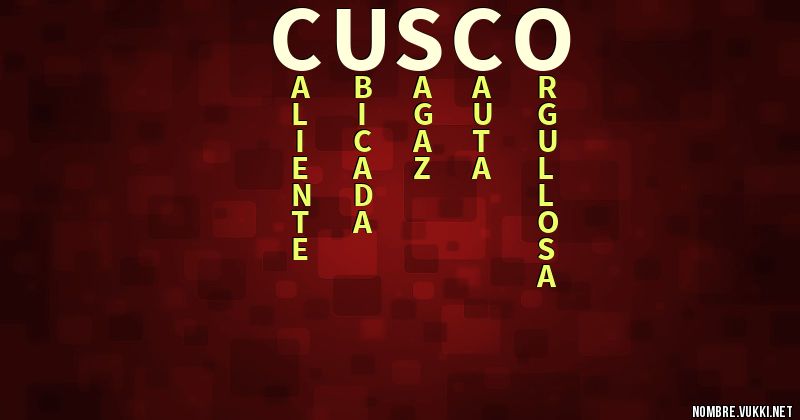 Qué significa cusco