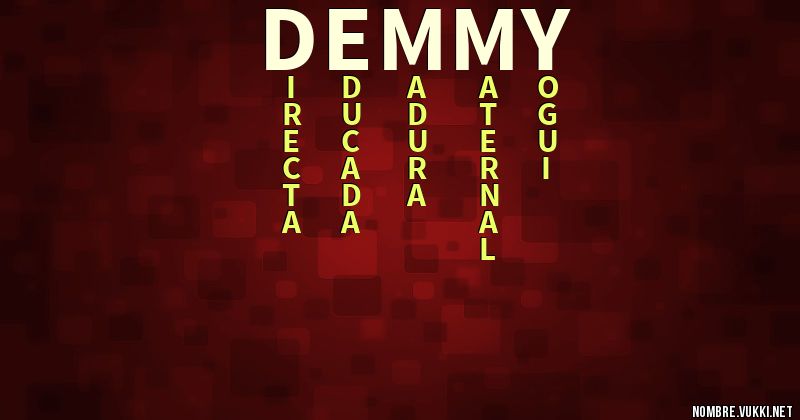 Qué significa demmy
