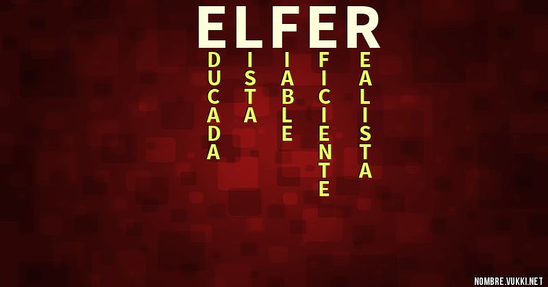 Qué significa elfer