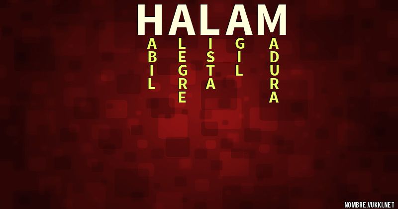 Qué significa halam