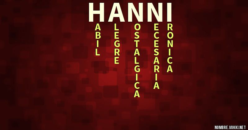 Qué significa hanni