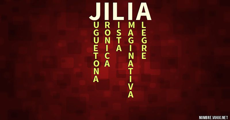 Qué significa jilia