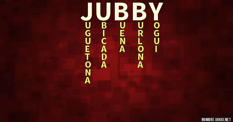 Qué significa jubby