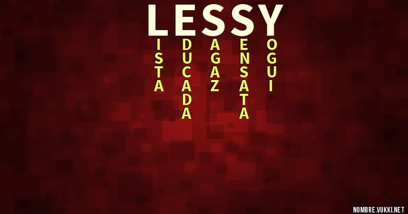 Qué significa lessy