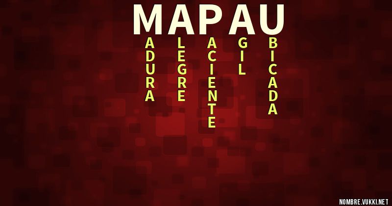 Qué significa mapau
