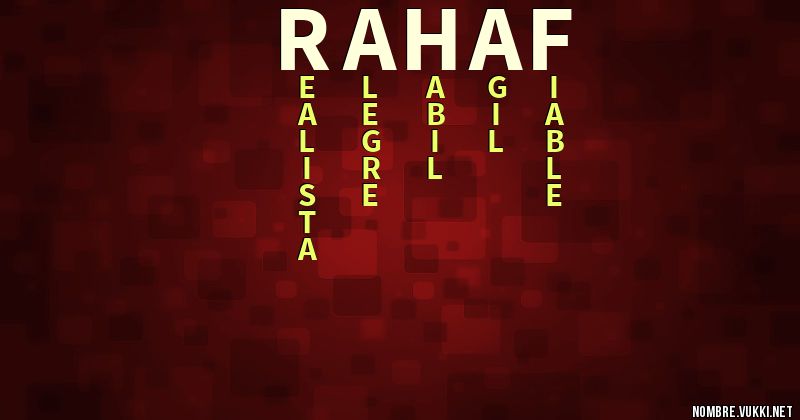 Qué significa rahaf
